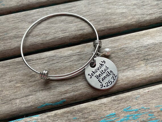 JW Bracelet jehovah's United Family With Date - Etsy