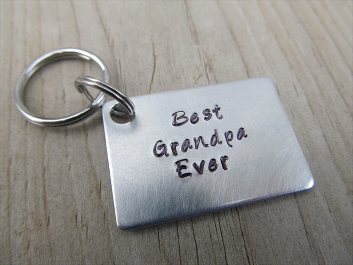 Grandpa Keychain- Gift for Grandpa- Keychain- "best Grandpa Ever ...
