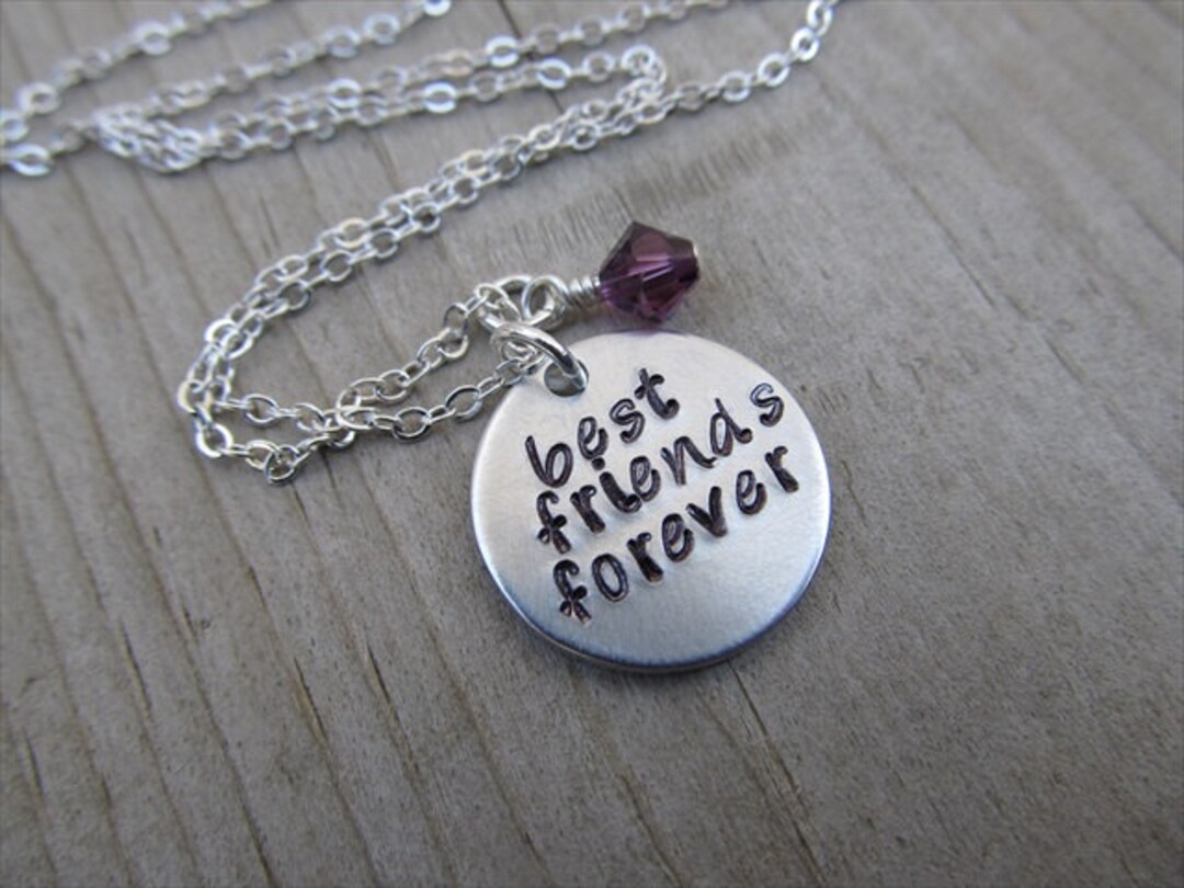 Best Friends Forever Necklace- Hand-stamped Jewelry "best Friends ...