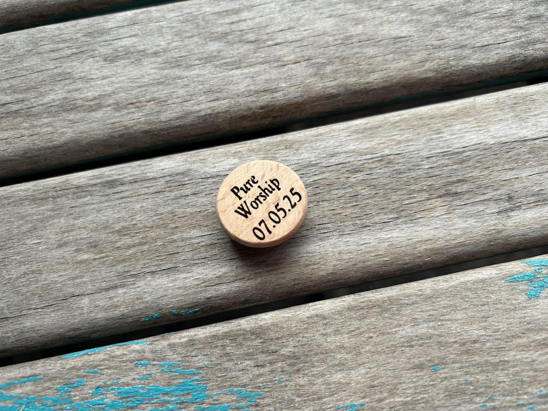 Lapel Pin- "pure Worship" With Name or Date of Your Choice -pin or ...
