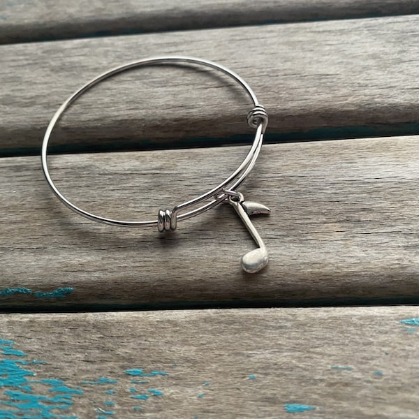 Music Note Bracelet - Etsy