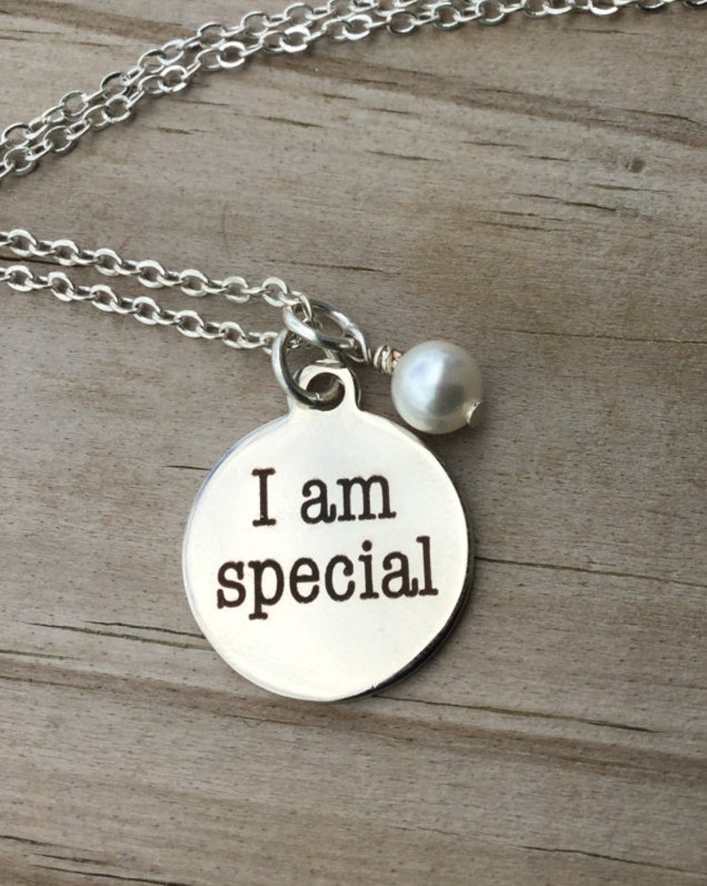I Am Special Necklace i Am Special Laser Etched - Etsy