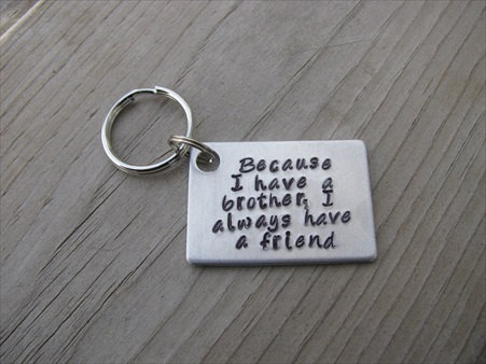 Brother Keychain Because I have a brother I always | Etsy