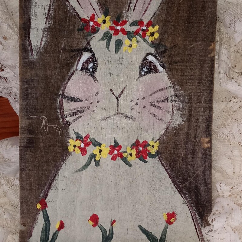 Hand Painted Bunny - Etsy