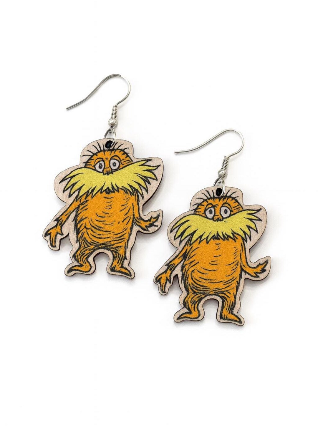 The Lorax Earrings | Dr. Seuss Inspired Teacher Gift - Etsy