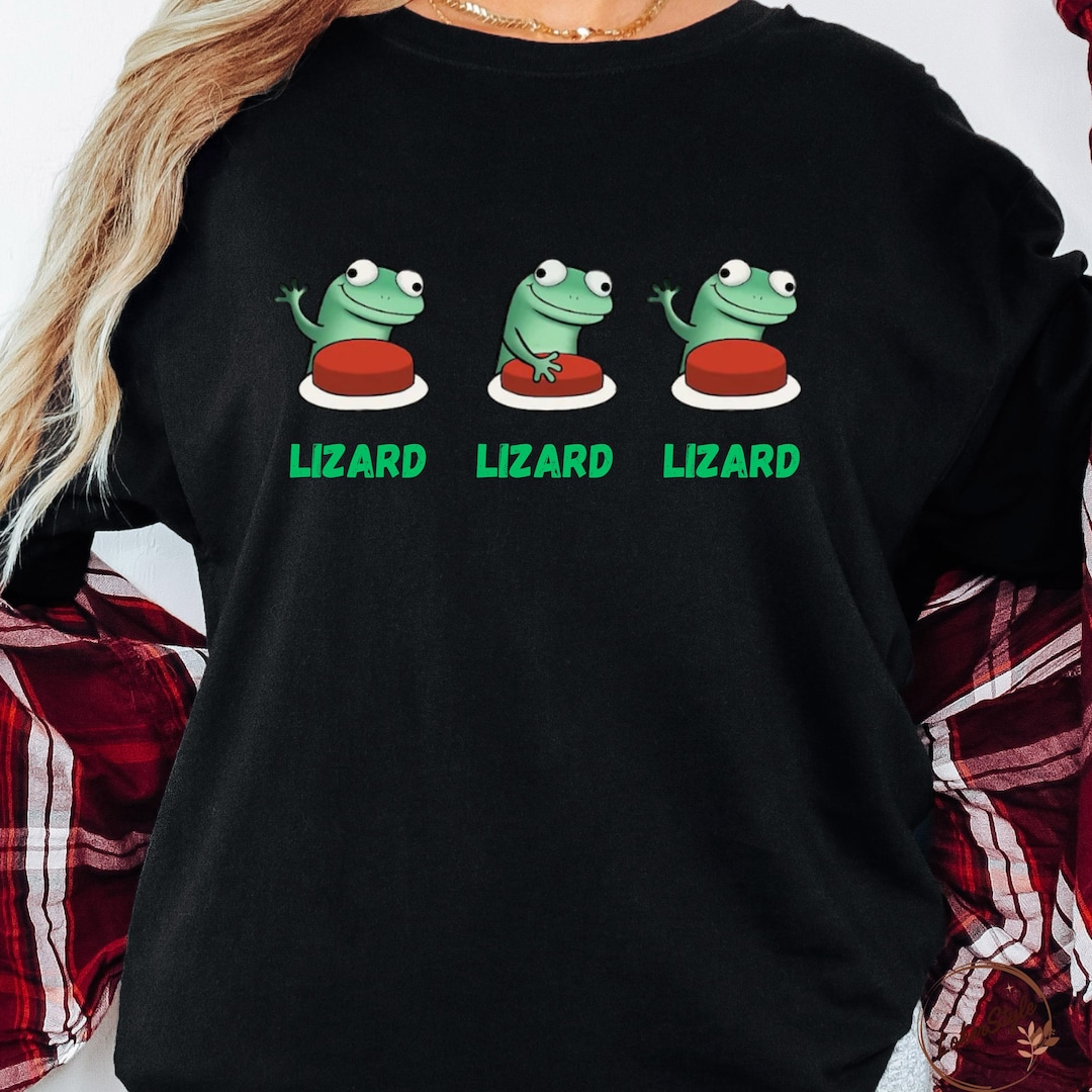 Lizard Lizard Lizard Meme Shirt, Unisex Lizard Shirt, Derpy Lizard ...