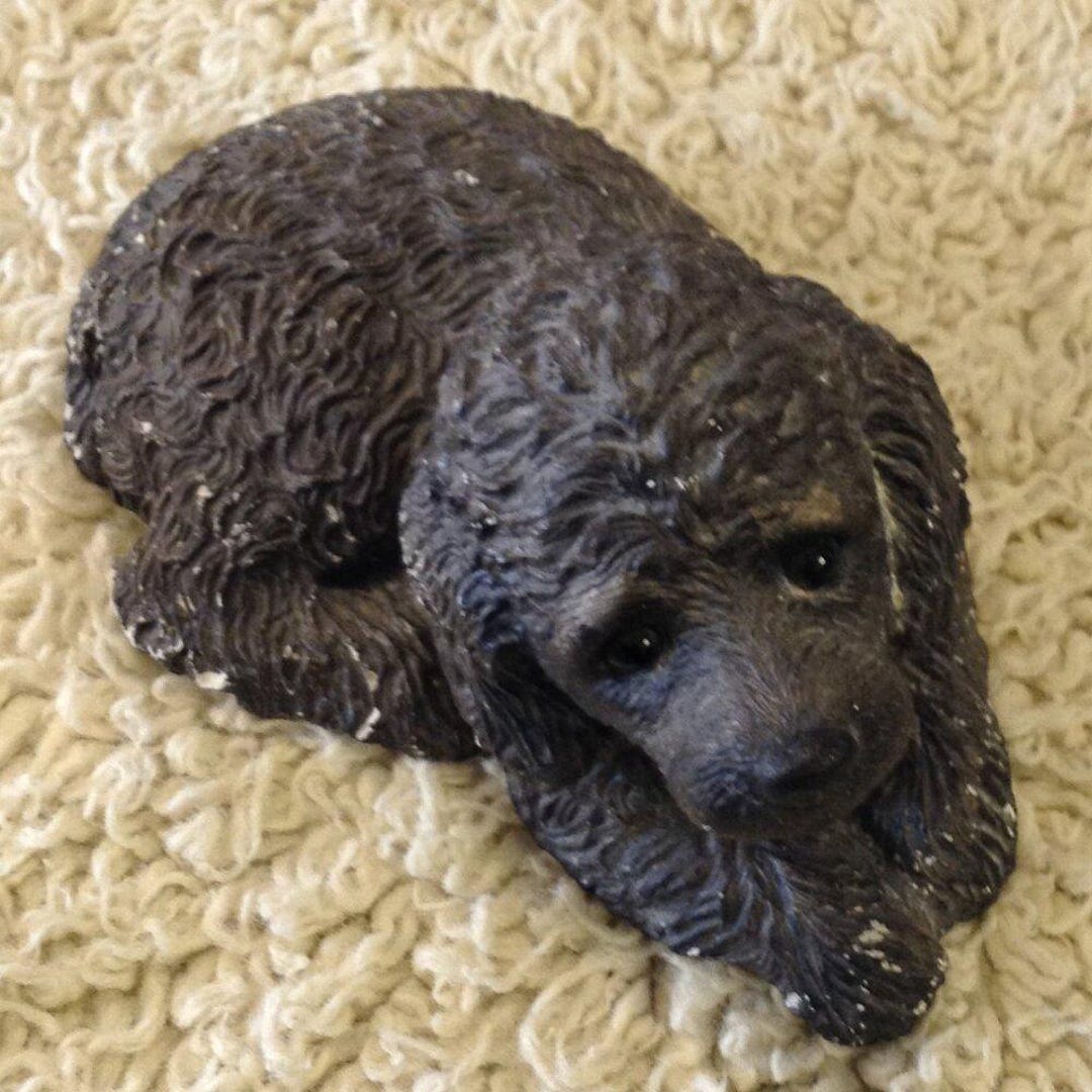 VTG 1981 Sandicast Hand Cast Dog Signed by Sandra Brue Hand Painted ...