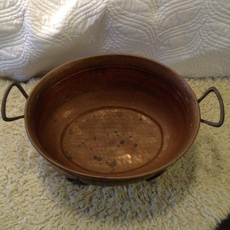 VTG Mid Century; Hammered Copper Planter/jardiniere, European, Classic ...