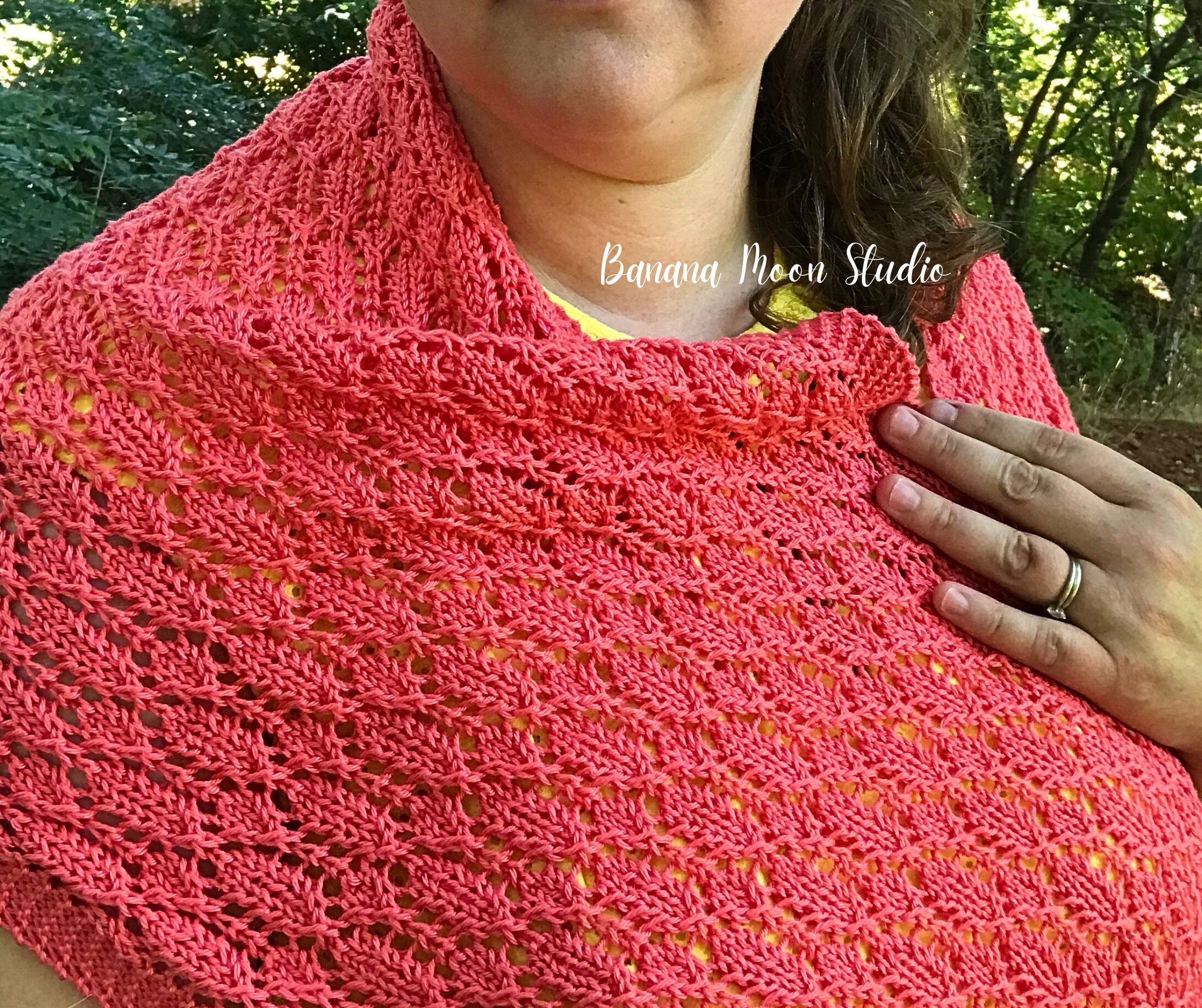 Digital Knitting Pattern for a Cotton Summer Lace Wrap - Etsy
