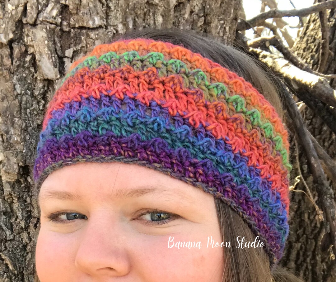 Digital Crochet Pattern for an Ear Warmer Headband and Hat - Etsy