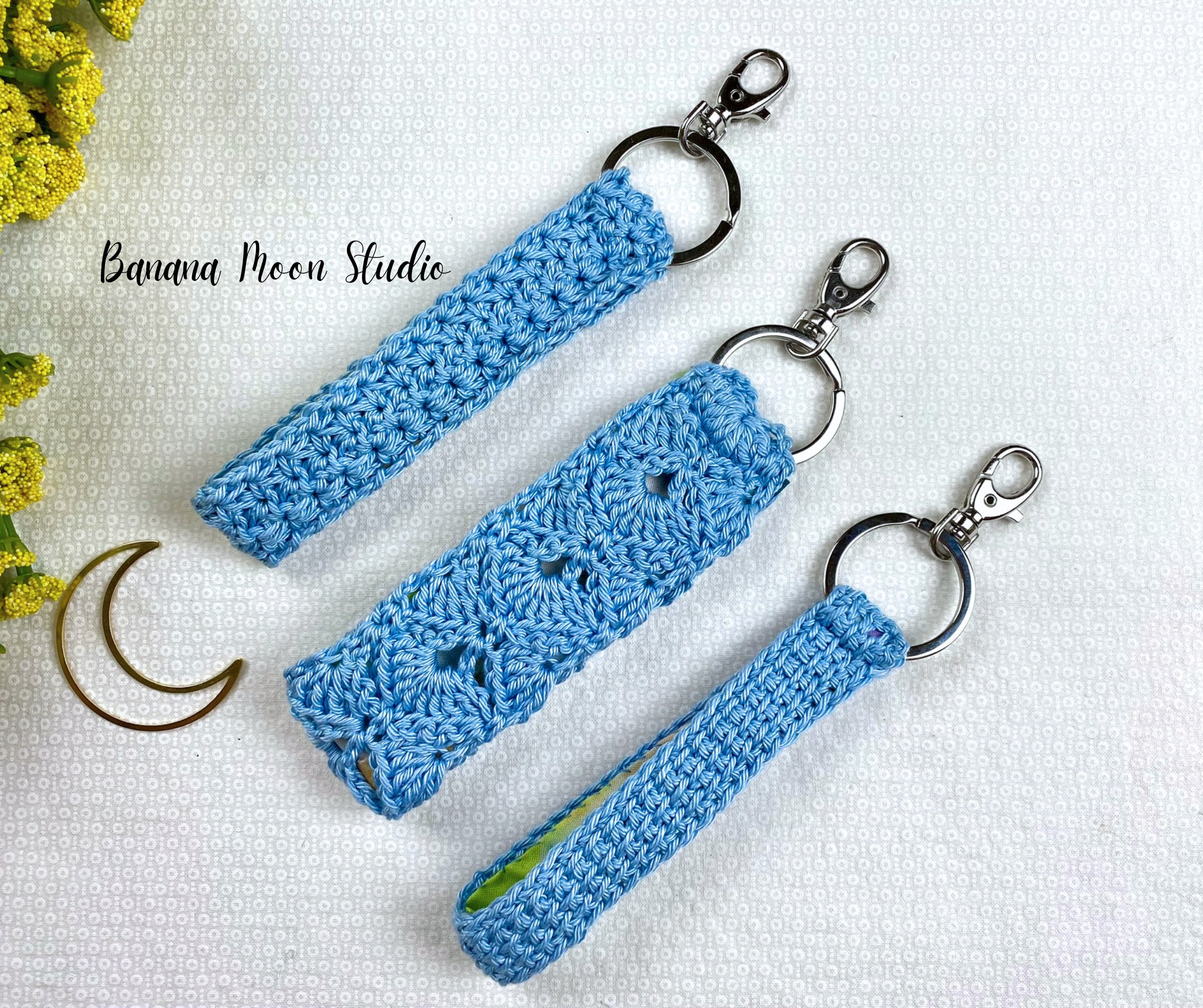 Digital Crochet Pattern Collection of Three Wristlet Keychains - Etsy