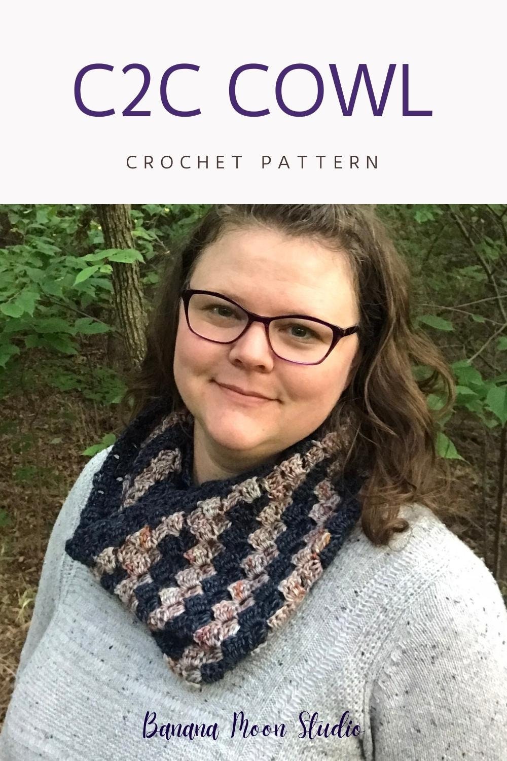 Digital Crochet Pattern for a C2C Cowl Infinity Scarf - Etsy