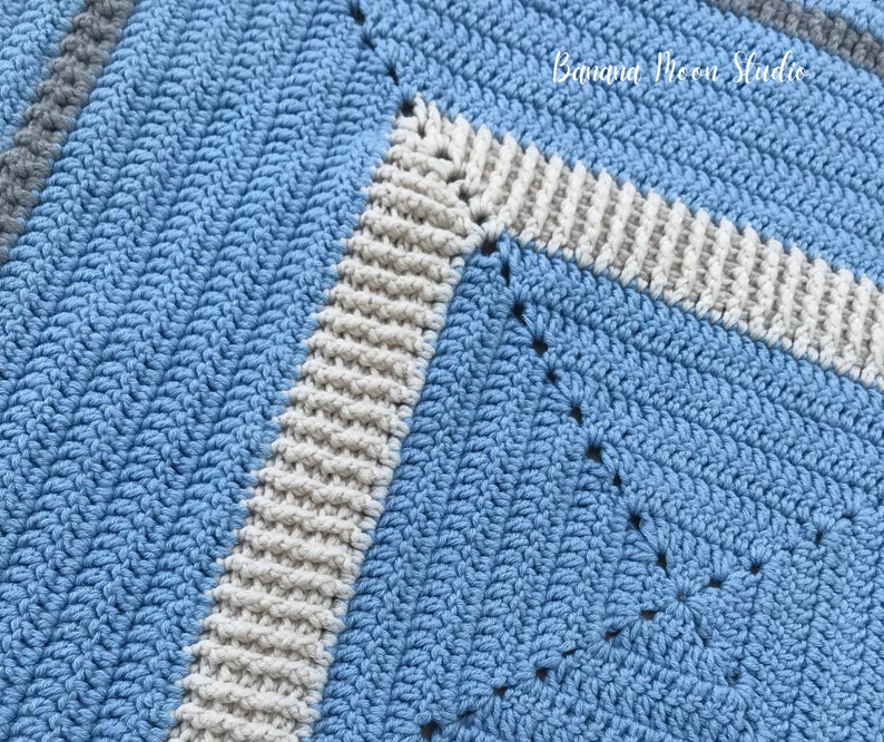 Digital Crochet Pattern for a Center-out Square Baby Blanket - Etsy