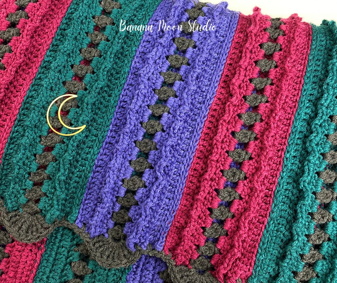 Digital Crochet Pattern for a Blanket in 7 Sizes - Etsy