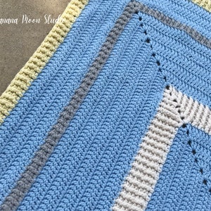 Digital Crochet Pattern for a Center-out Square Baby Blanket - Etsy