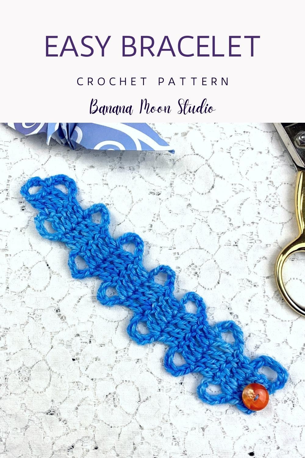 Digital Crochet Pattern for an Easy Crochet Cuff Bracelet - Etsy