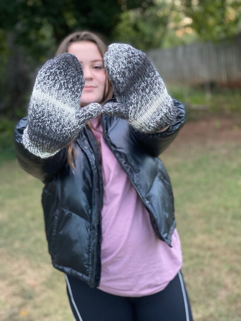 Digital Knitting Pattern for Winter Mittens for Men, Women, Teens, and ...