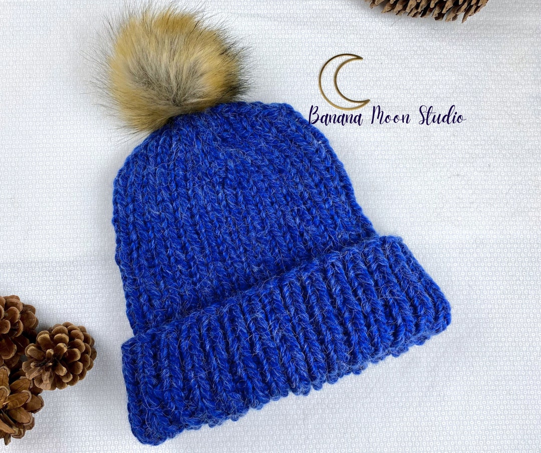Digital Knitting Pattern for an Easy, Basic Ribbed Beanie in 6 Sizes - Etsy