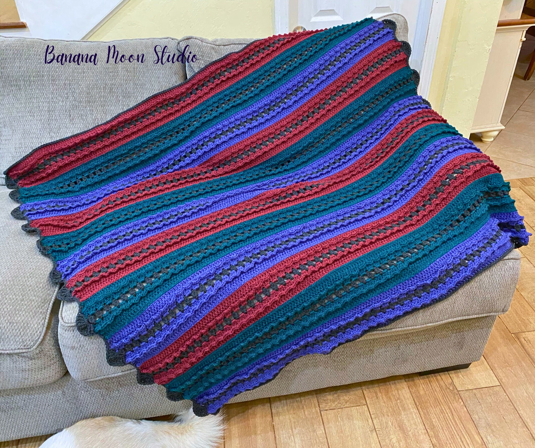 Digital Crochet Pattern for a Blanket in 7 Sizes - Etsy