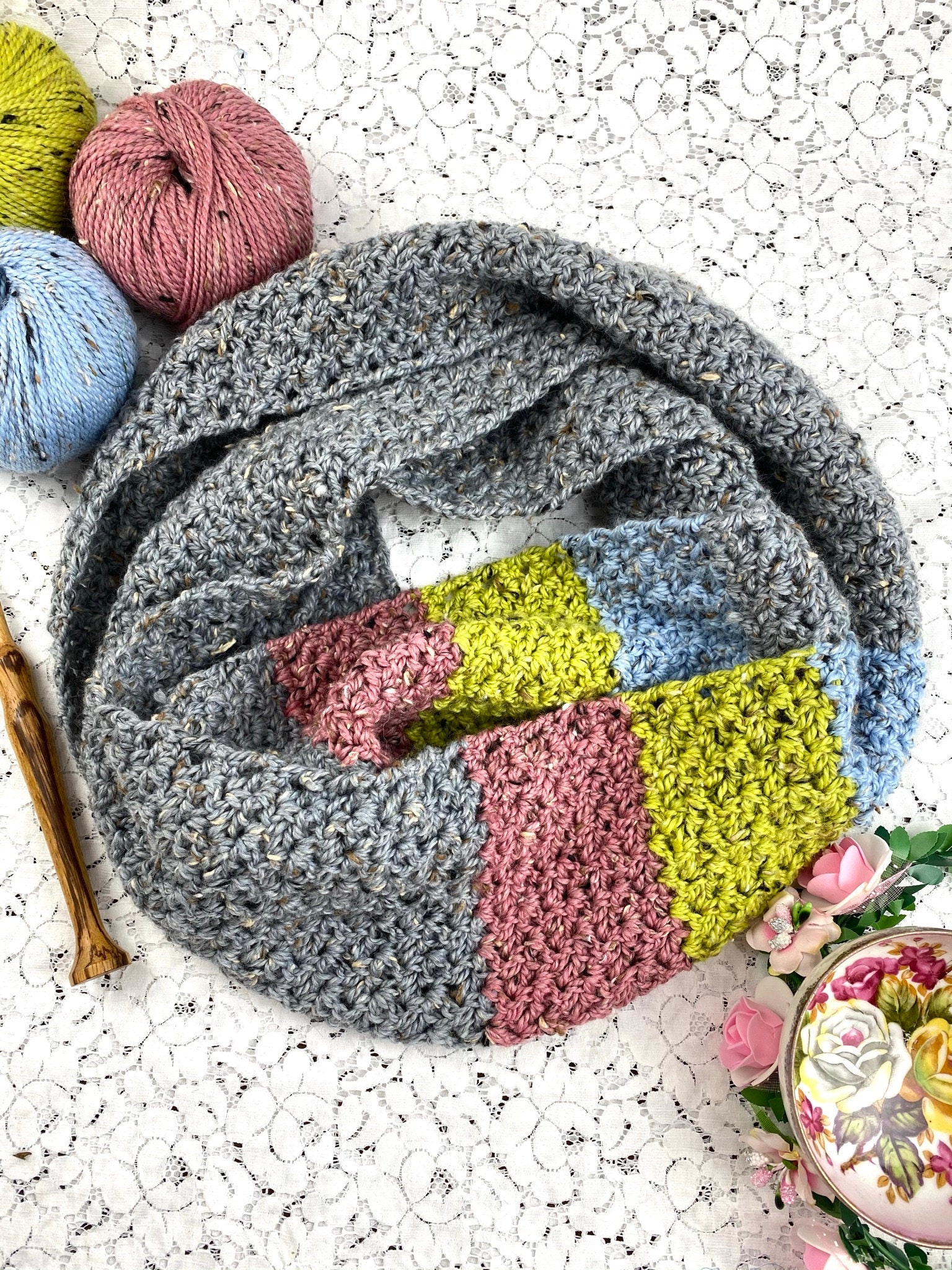Digital Crochet Pattern for an Easy Infinity Scarf or Cowl for - Etsy