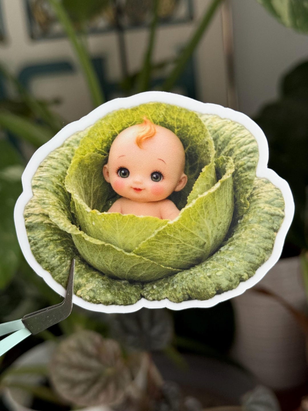 Kewpie Cabbage Baby Doll Sticker, Journal Decal - Etsy