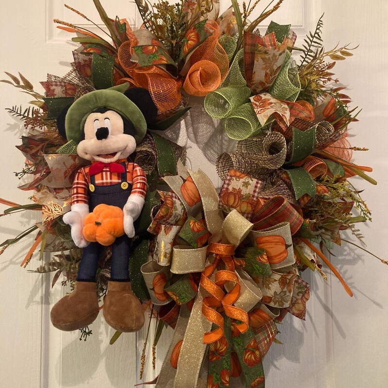 Fall Mickey Wreath - Etsy