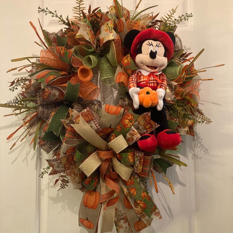 Fall Mickey Wreath - Etsy