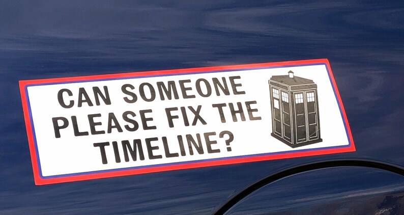 Black Tardis Bumper Sticker or Car Magnet - Inspired by Doctor Who - Etsy