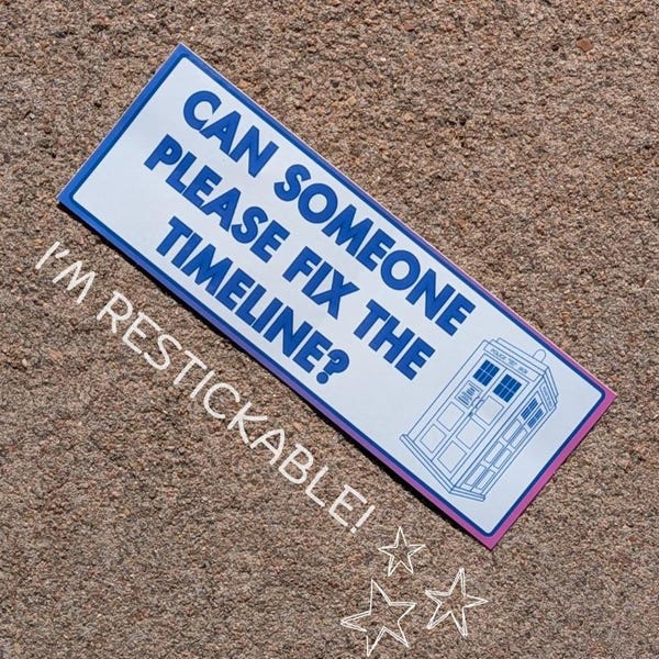 Doctor Who Sticker - Etsy