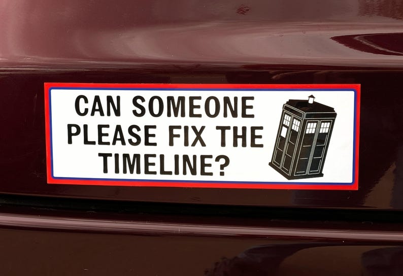 Black Tardis Bumper Sticker or Car Magnet - Inspired by Doctor Who - Etsy