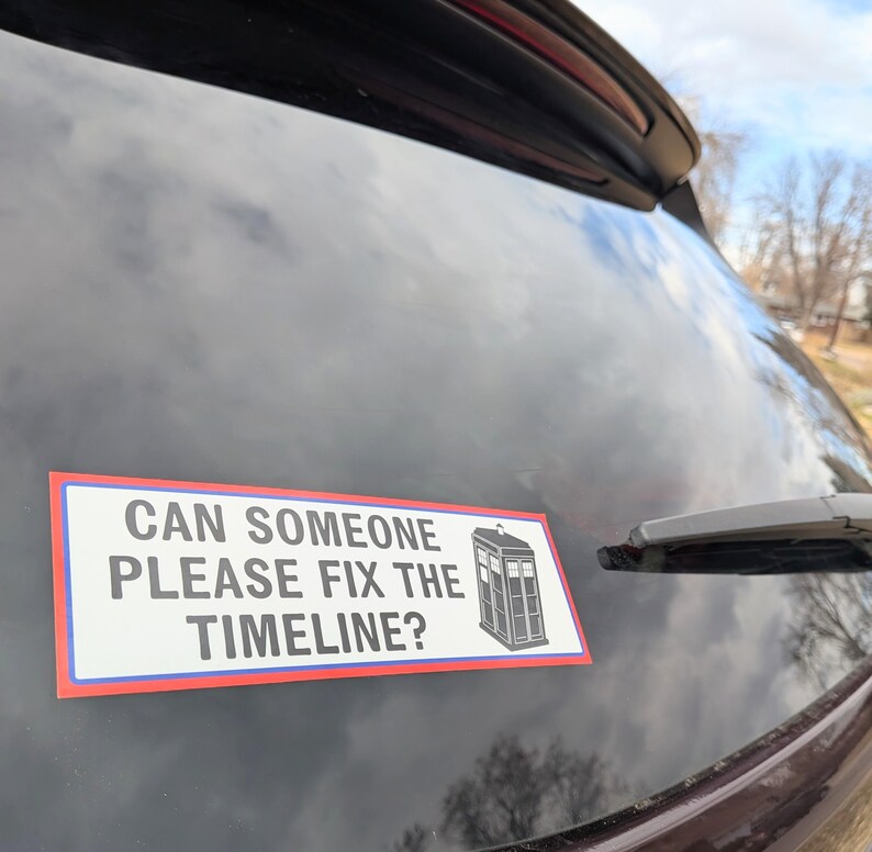 Black Tardis Bumper Sticker or Car Magnet - Inspired by Doctor Who - Etsy