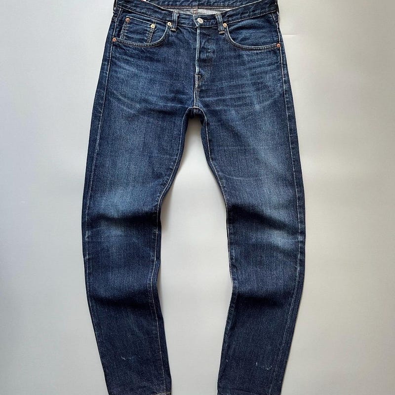 Men selvedge jeans mens 33 - Etsy Polska