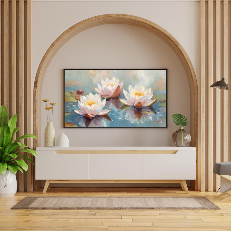 Monet Water Lilies Art Print Set | Impressionist Pastel Home Decor ...