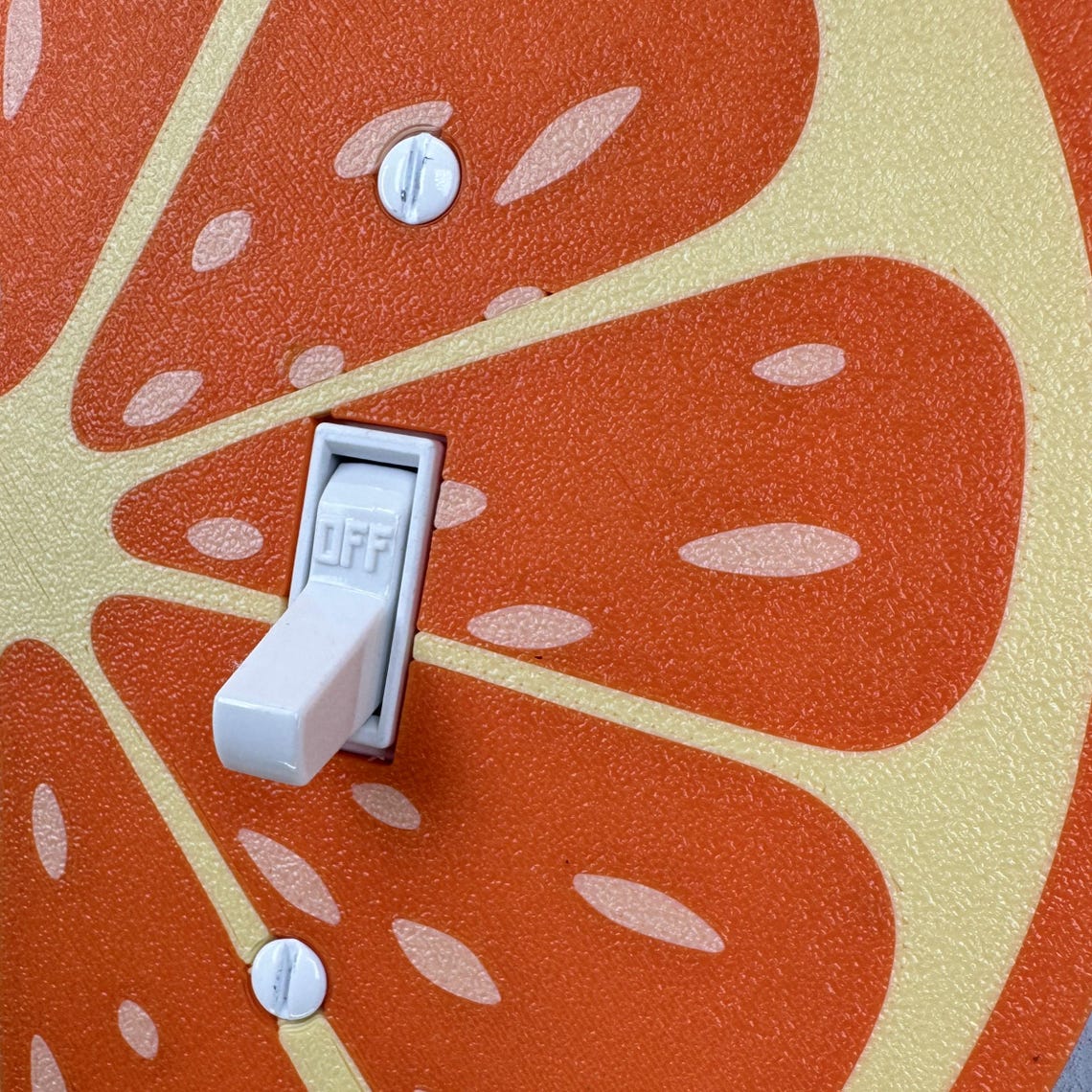 Orange Light Switch Cover Plate | Wall Plate | Fruit Home Decor ...