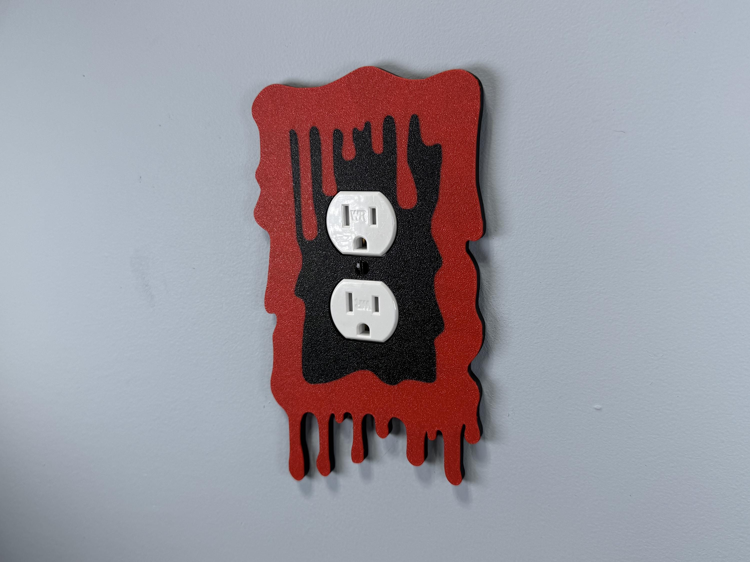 Dripping Blood Outlet Cover Plate | Wall Plate | Spooky Decor ...