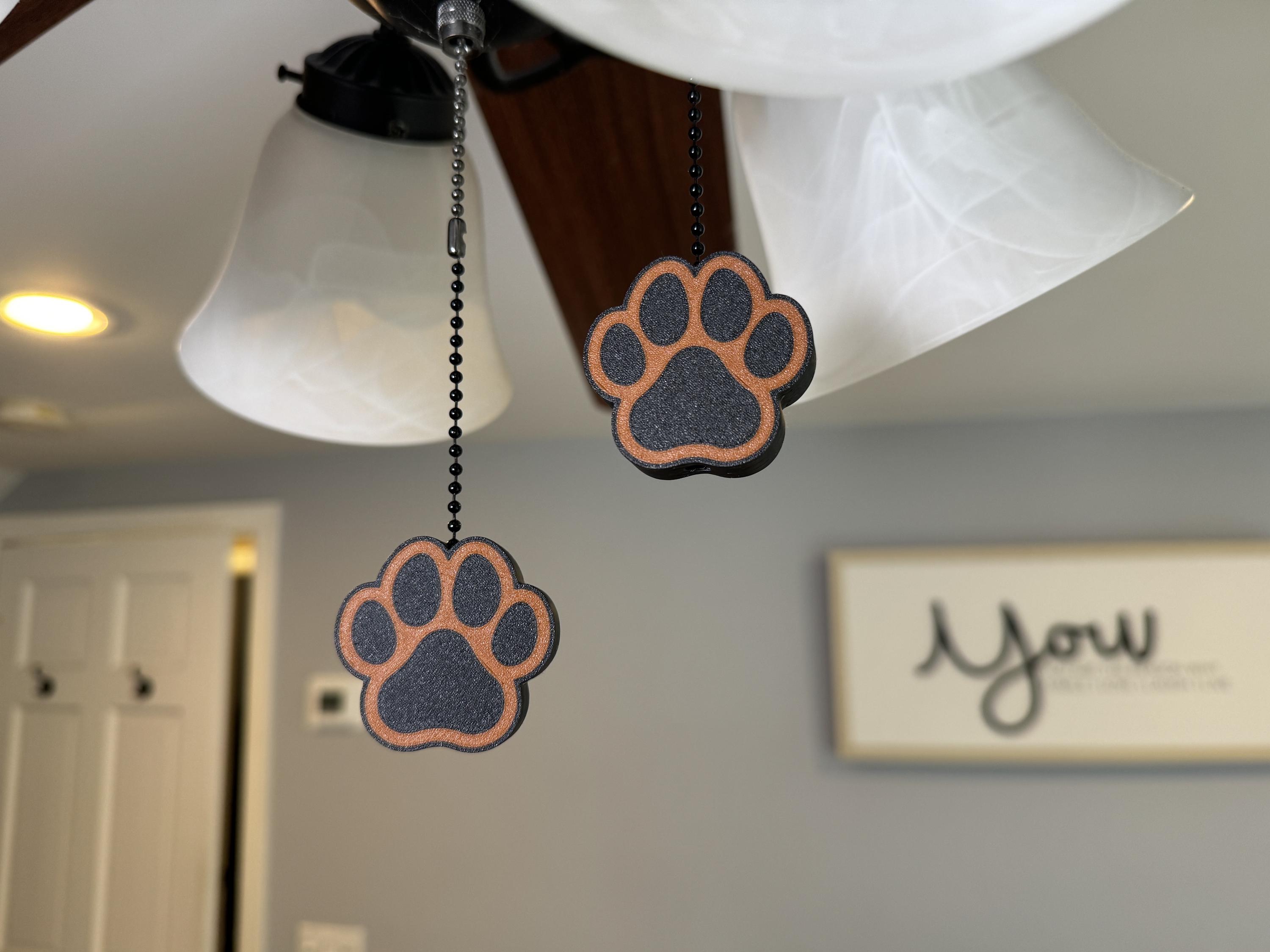 Dog Paw Ceiling Fan Pull | Doggy Room Decor | Nursery Gift Idea | Doggy ...