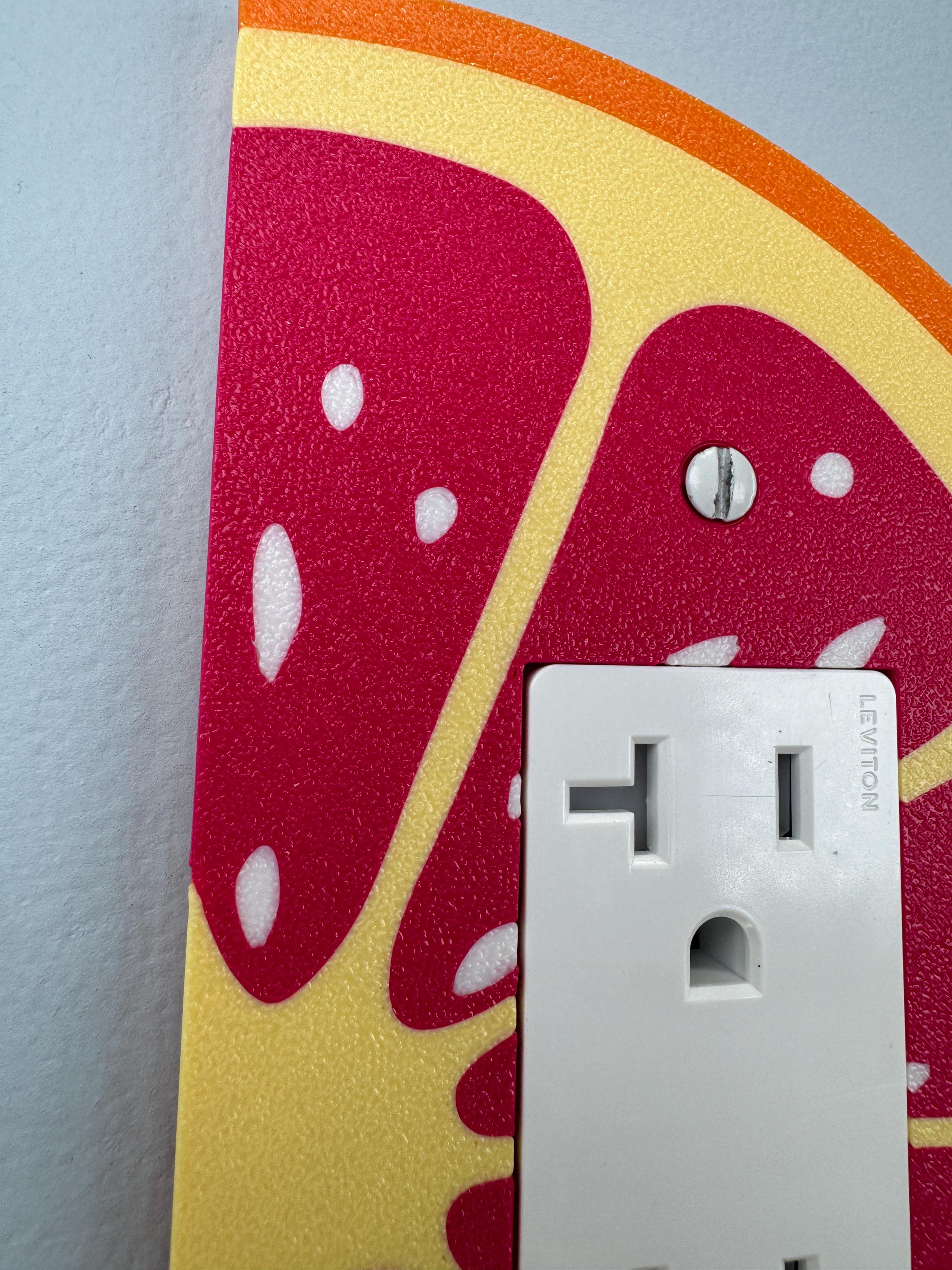 Cara Cara Orange GFI Outlet Cover Plate | Wall Plate | Fruit Home Decor ...