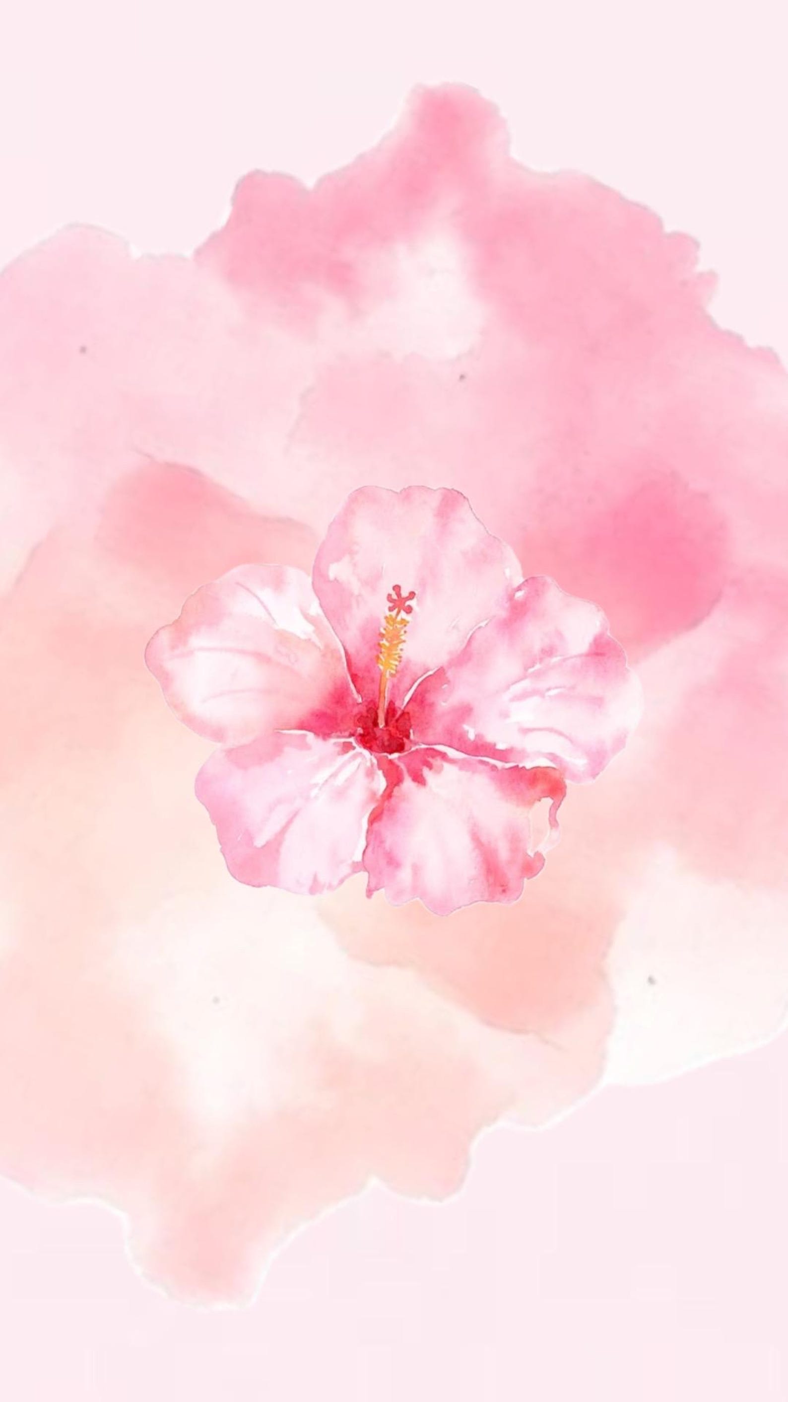 Pink Hibiscus Flower Digital Poster for Wall & Home Decor - Etsy