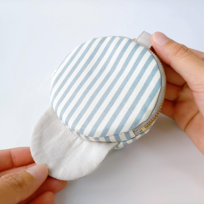 Baseball Cap Zipper Pouch Sewing Pattern | Cute Cap Mini Pouch PDF ...