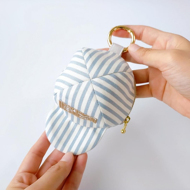 Baseball Cap Zipper Pouch Sewing Pattern | Cute Cap Mini Pouch PDF ...
