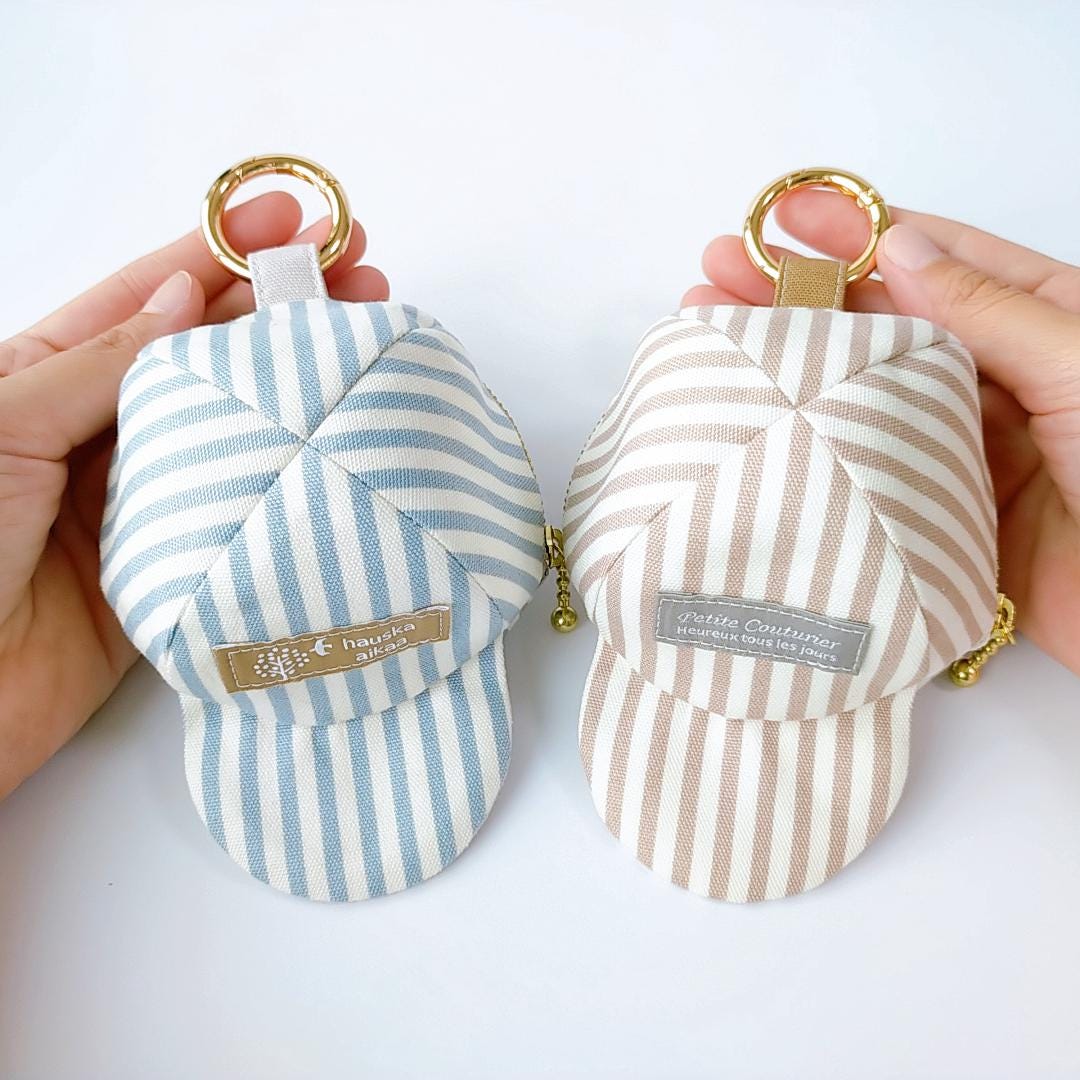 Baseball Cap Zipper Pouch Sewing Pattern | Cute Cap Mini Pouch PDF ...