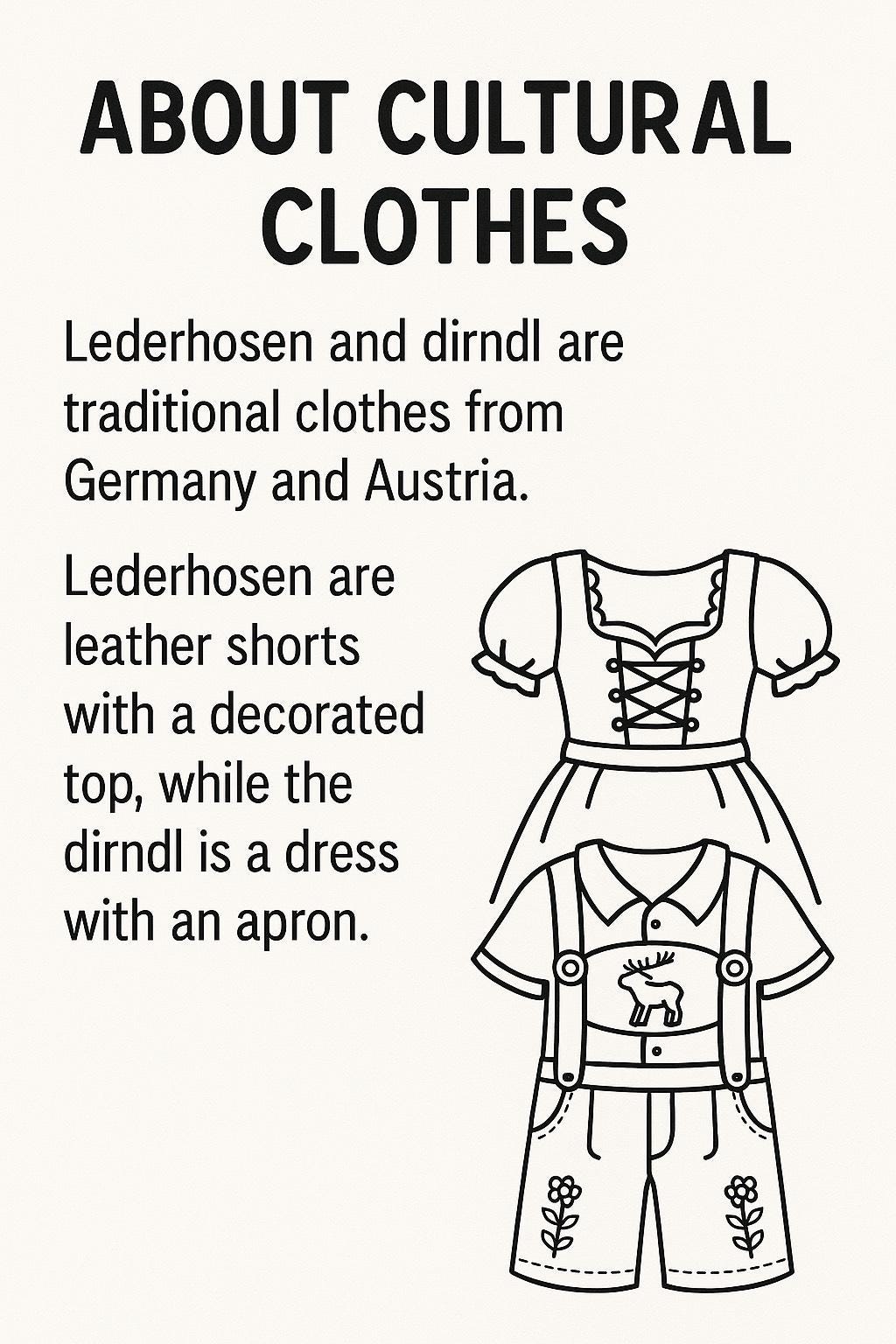 German Paper Doll Bundle – Dirndl and Lederhosen Printable Craft | Cut ...