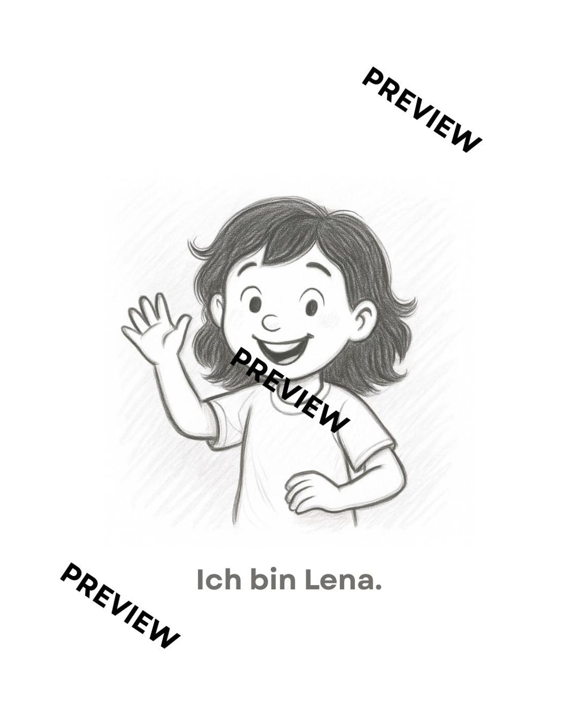 Printable German Story – Lena Und Max Kapitel 3 | Black & White PDF for ...