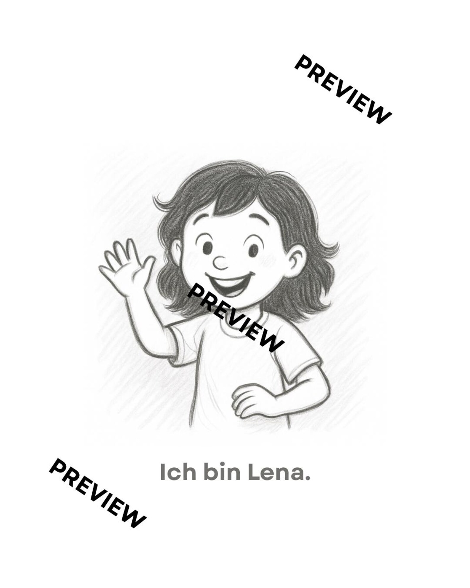 Printable German Story – Lena Und Max Kapitel 3 | Black & White PDF for ...