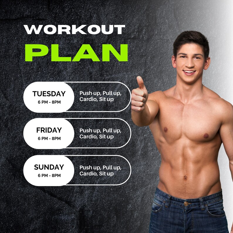 Fitness Planner & Motivational Poster Set (digital Download) - Etsy