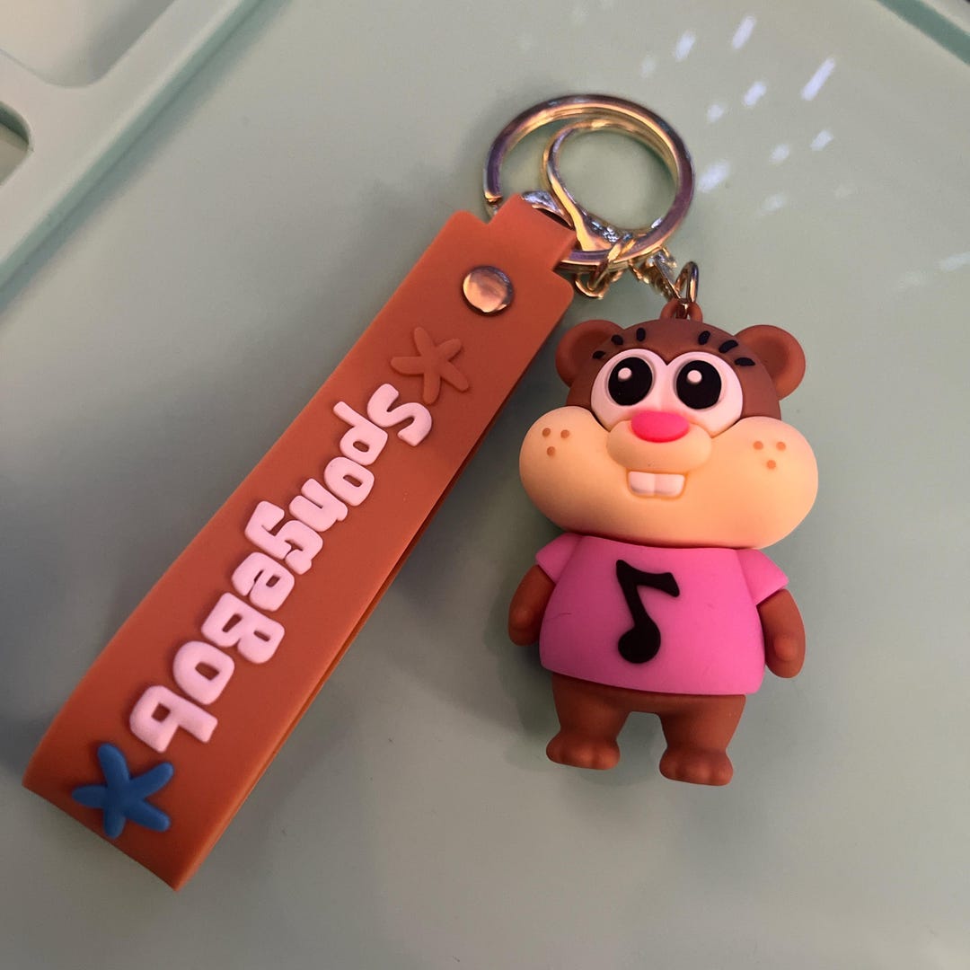 Sandy Cheeks Spongebob Squarepants Inspired Bag Charm Keychain - Etsy