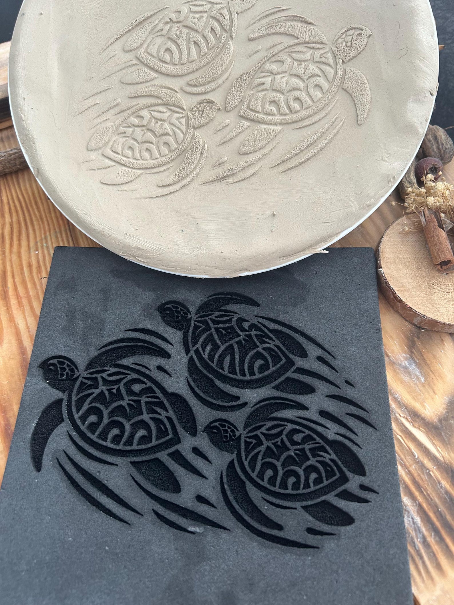 Sea Turtle Texture Mat: Flexible Foam for Pottery, Clay, Soap - Etsy