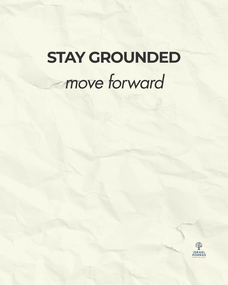 Stay Grounded Move Forward Printable Wall Art – Minimalist Quote ...