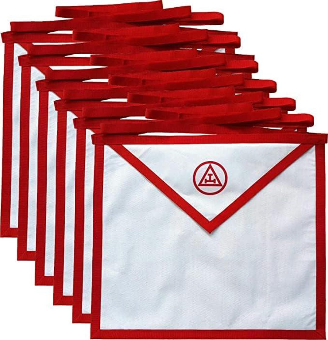 Masonic Regalia Free Masons Royal Arch Cotton Duck Cloth Red Printed ...