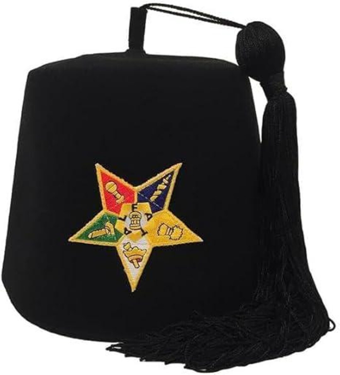 Masonic OES Fez - Order of the Eastern Star OES Black Fez - Etsy